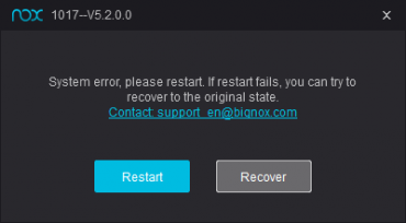 Error Code 1017 | NoxPlayer FAQ